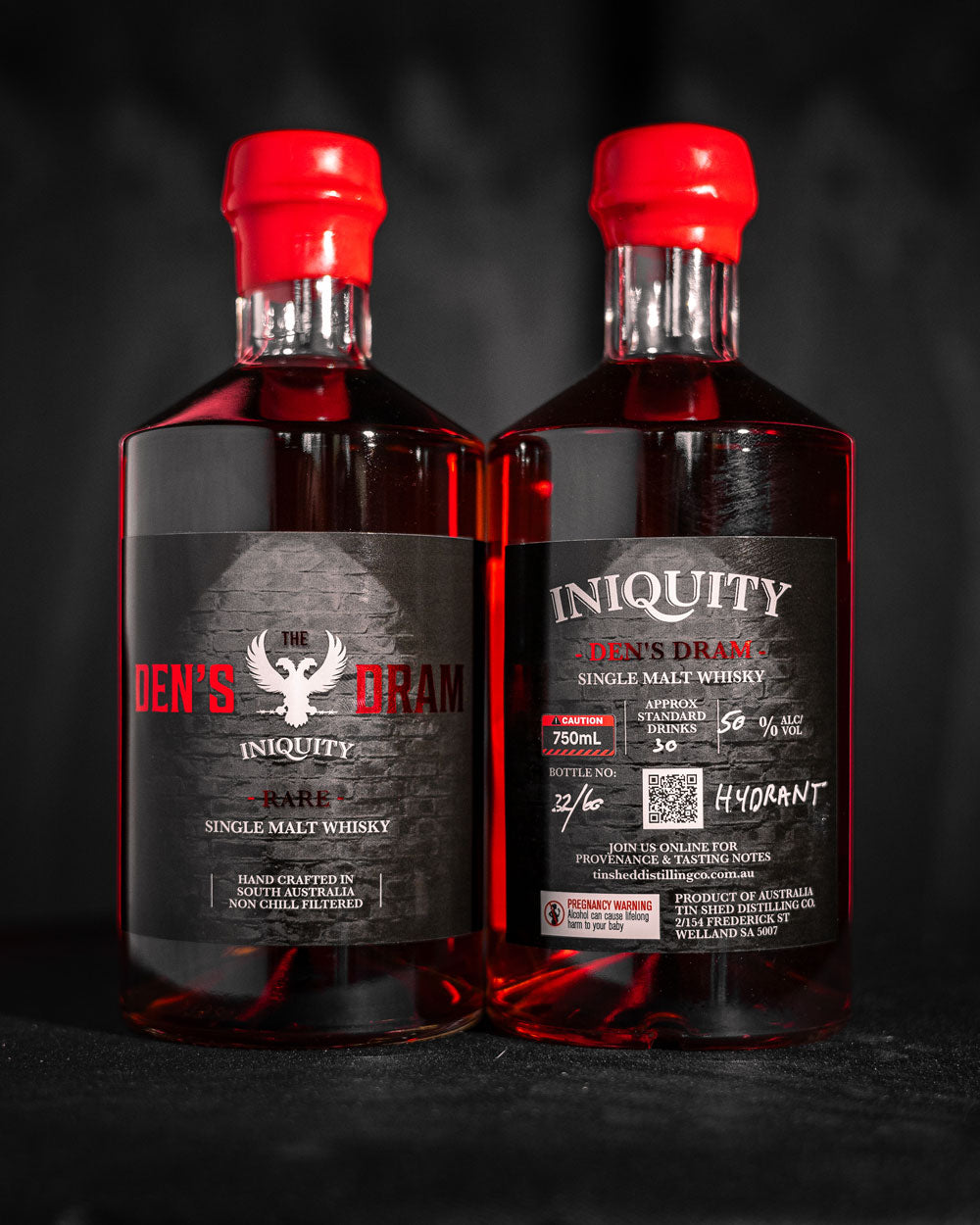 Iniquity Den's Dram – Hydrant – Tin Shed Distilling Co.